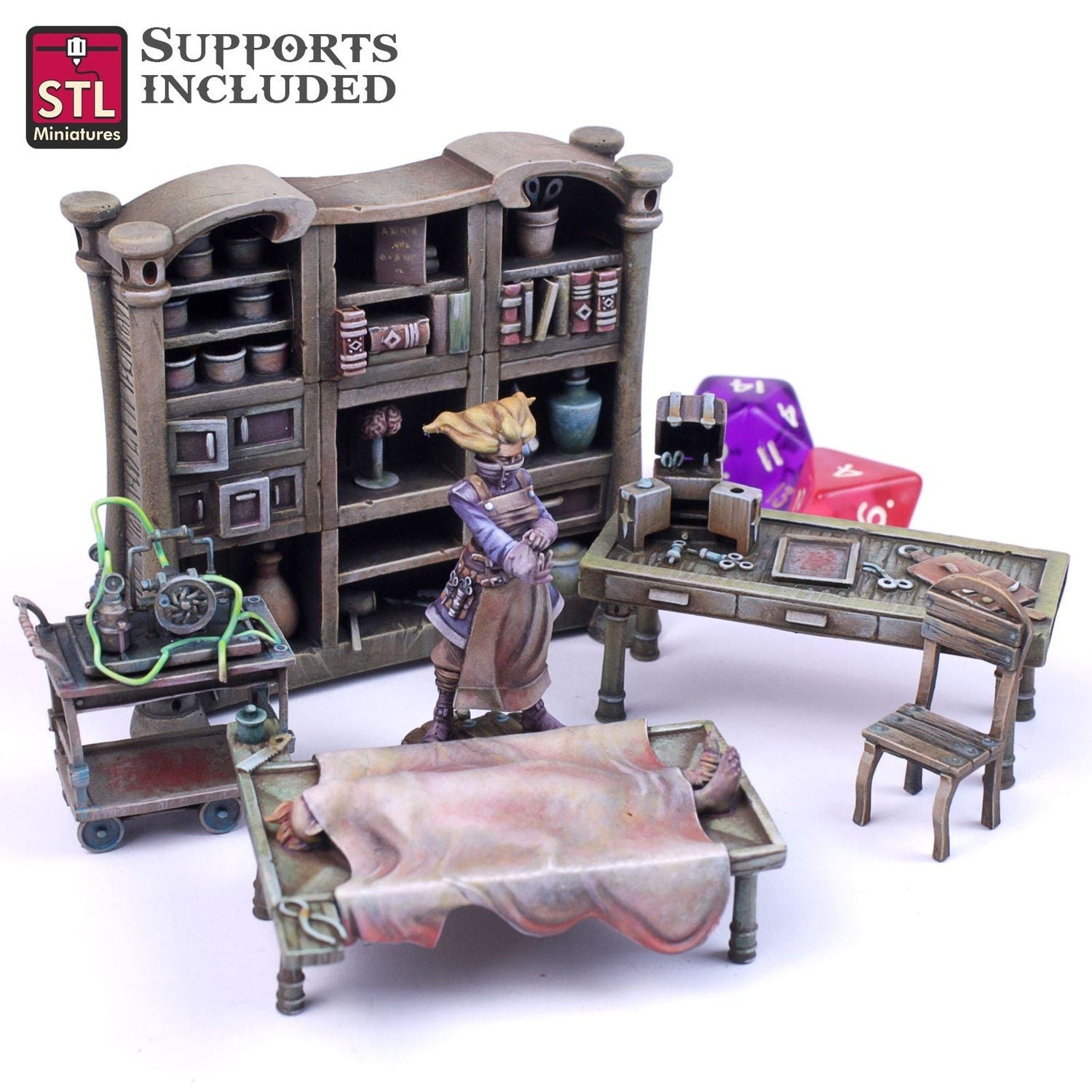 Set Embalsamador Autopsia Morgue Medieval Fantastico Escenografía ...