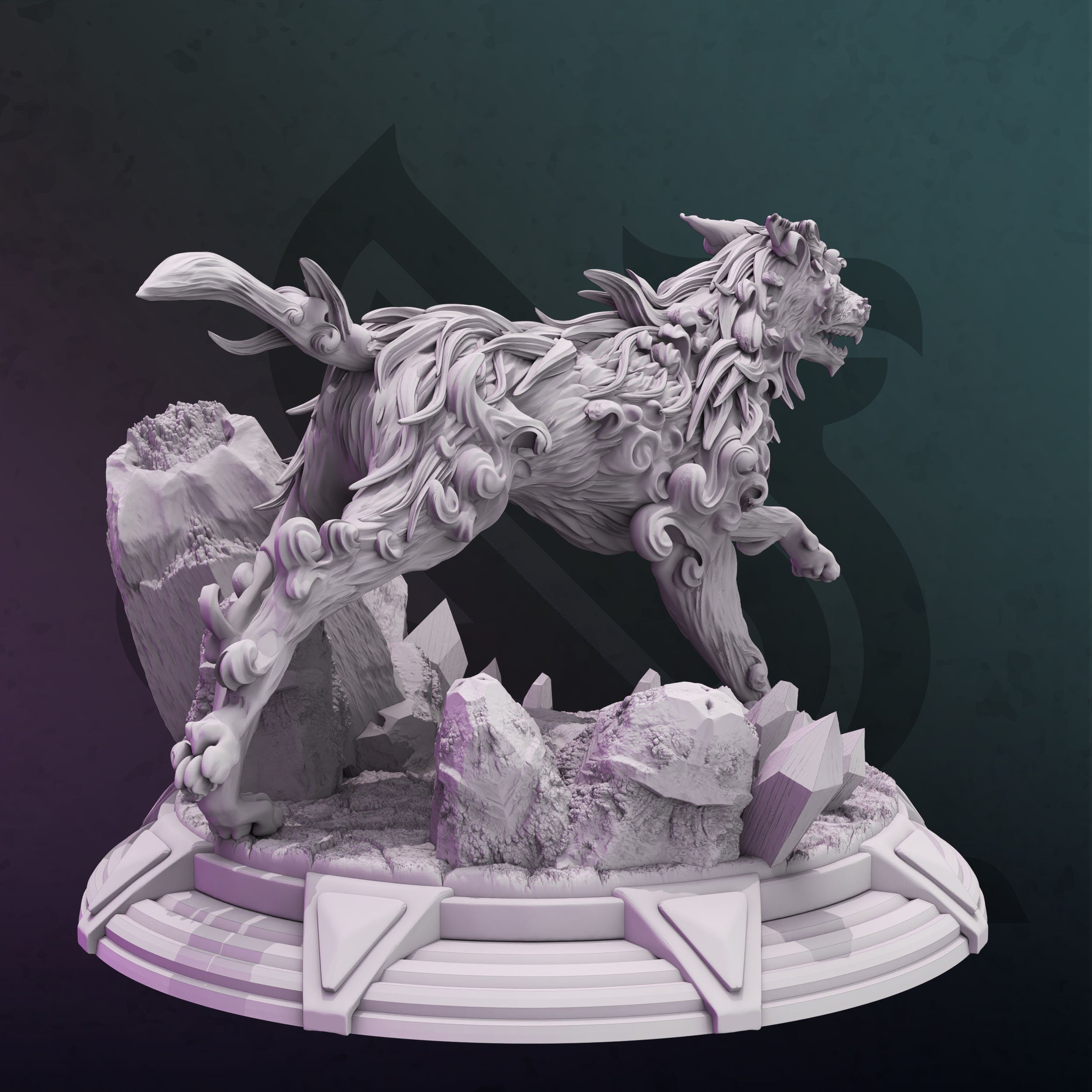 Perro Sabueso Arcano Guerra Criatura Monstruo Mascota - Amazing 3D